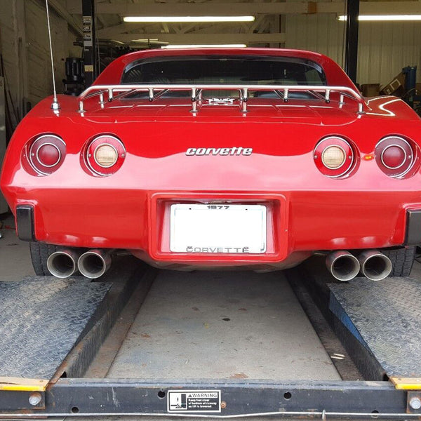 74-79 C3 Corvette Small Block X-Pipe Chambered Mufflers Kit Version ...